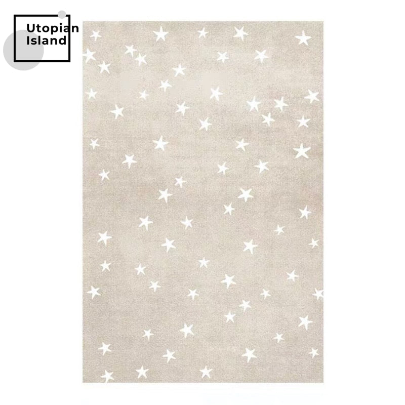 Area Rectangular Rug Stars Pattern – My Castle Decor