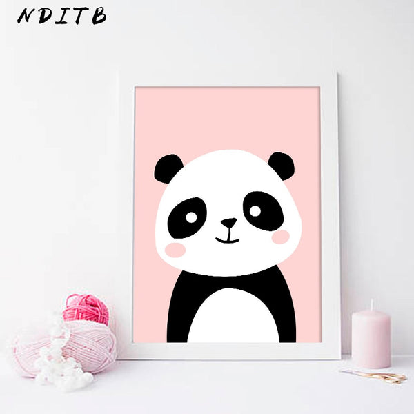 Funny Cute Animals Nursery Canvas Posters – My Castle Decor