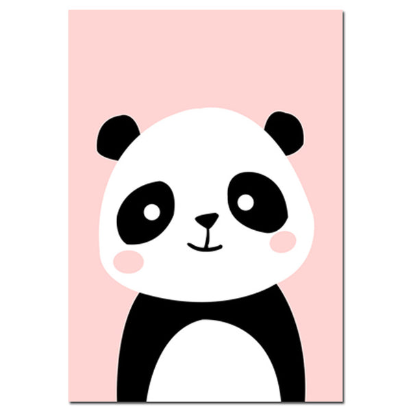 Funny Cute Animals Nursery Canvas Posters – My Castle Decor